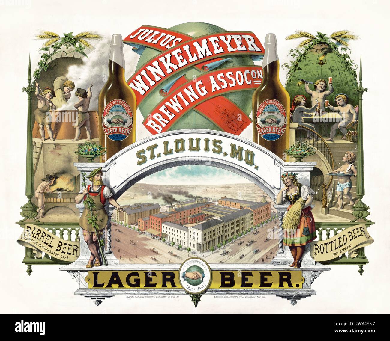 Julius Winkelmeyer Brewing Association, St. Louis, Missouri - lager ...