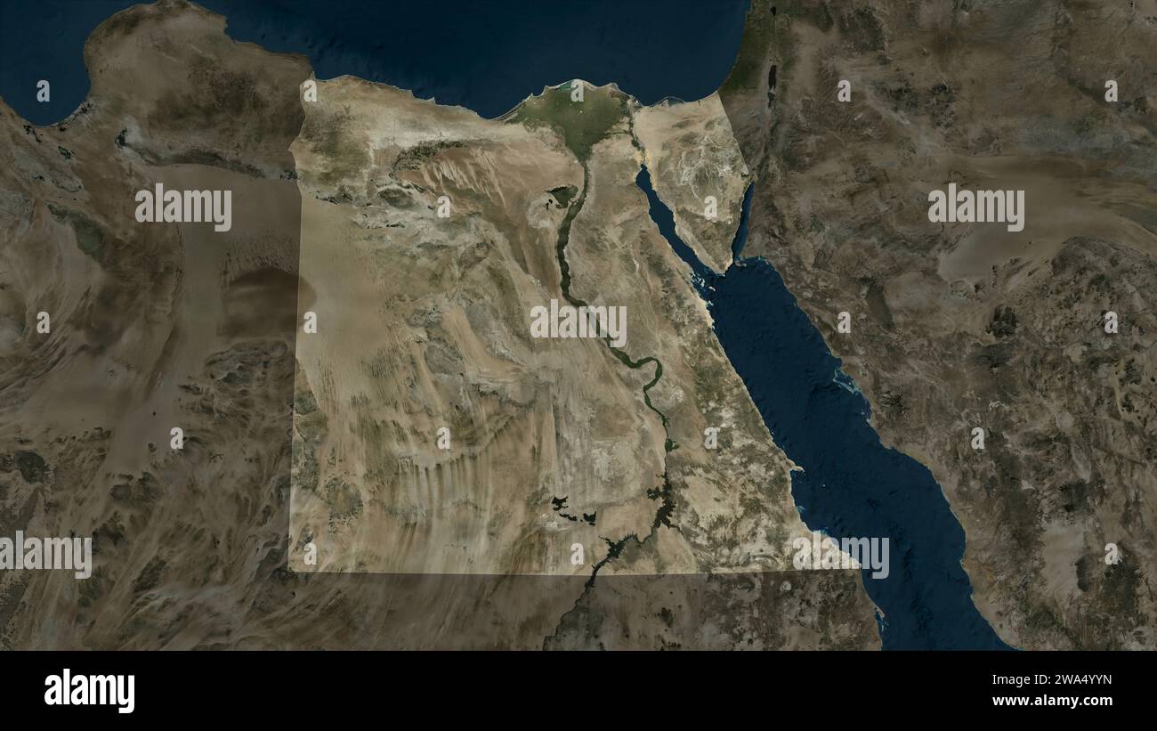 Egypt highlighted on a high resolution satellite map Stock Photo - Alamy