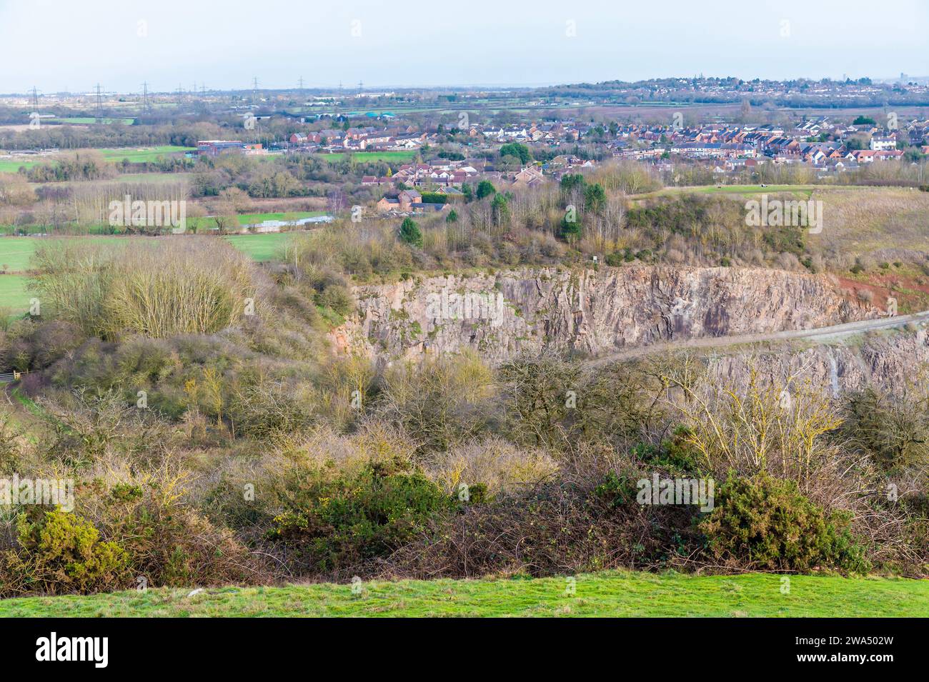 A view from Croft Hill towards Huncote New HIll reserve in ...