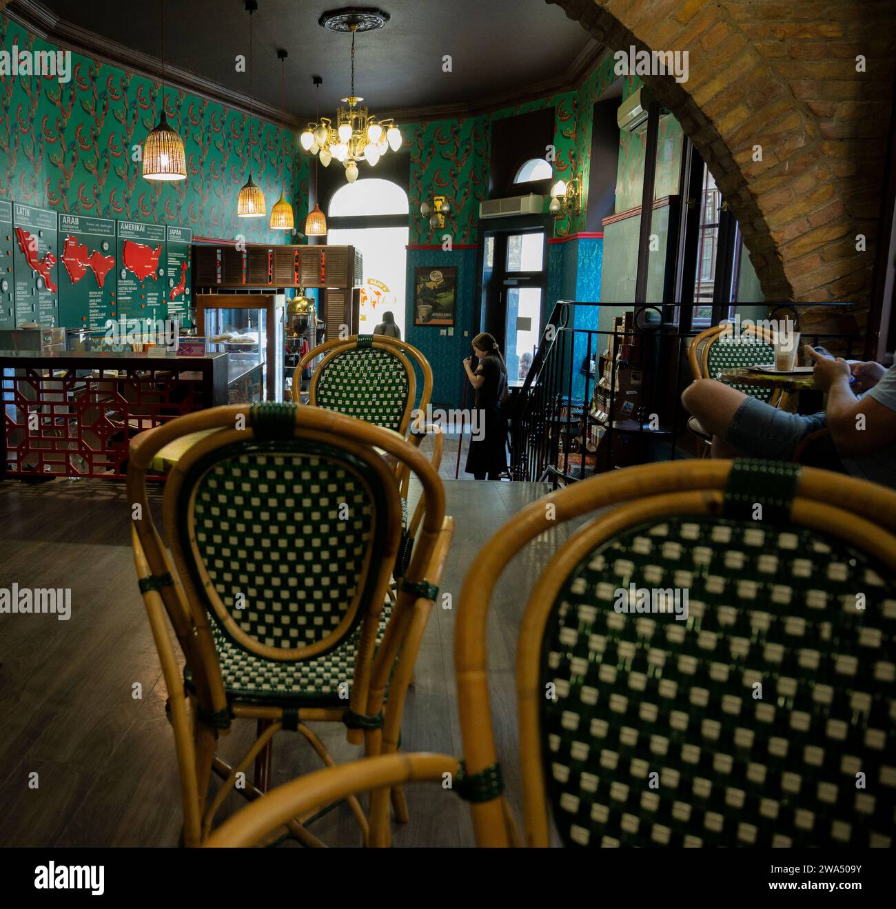 Cafe in váci utca hi-res stock photography and images - Alamy