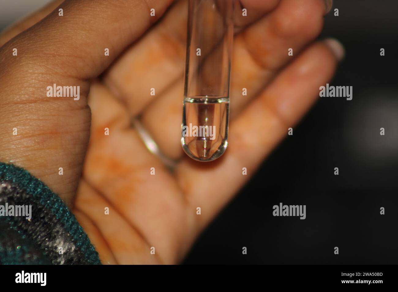 Test Tube With Liquid Water Samples. India Stock Photo - Alamy