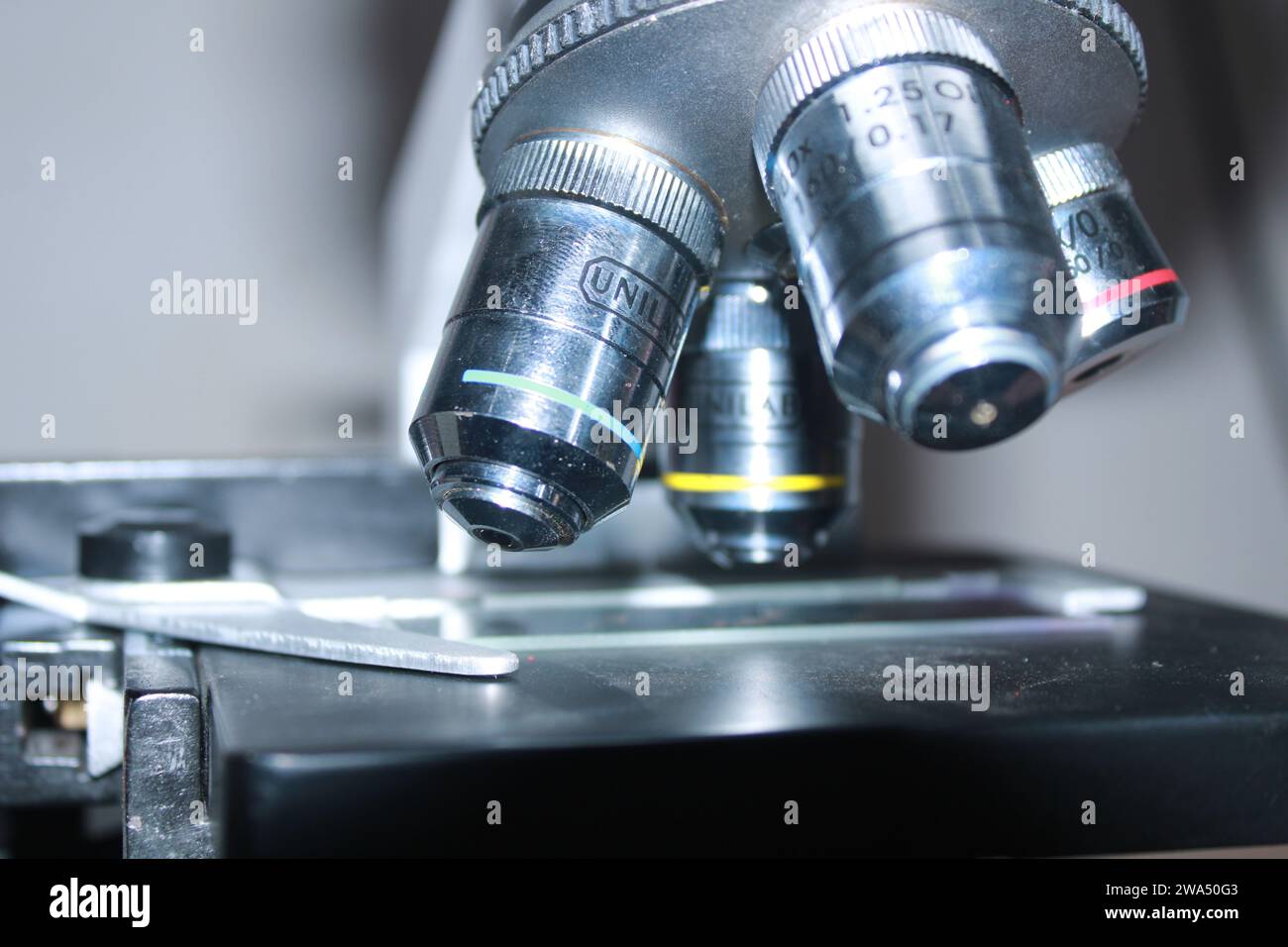Clouse UP Microscope Lens. India Stock Photo - Alamy
