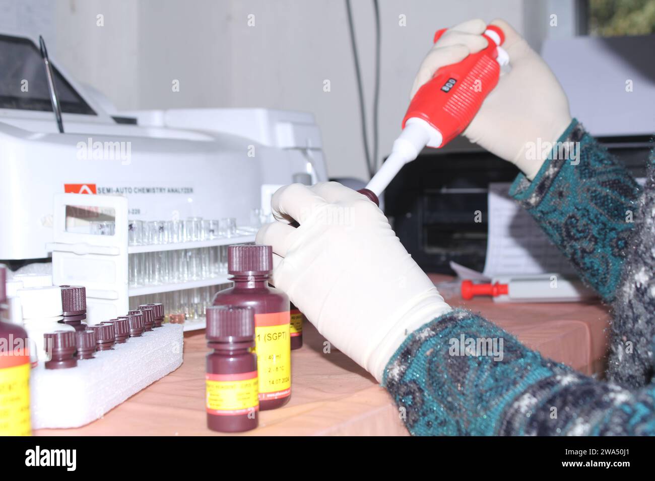 Close Up Of Pipette Is A Type Of Laboratory Toll Commonly Used In ...