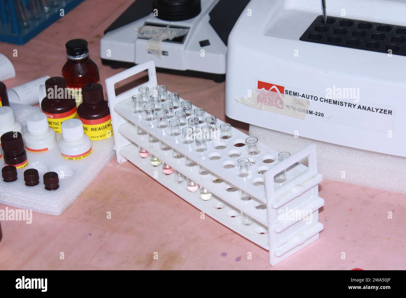 Laboratory instruments in the laboratory clinic. India Stock Photo - Alamy