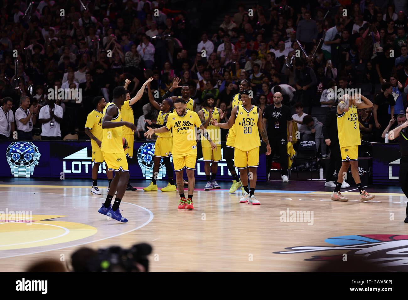 Team World during the All-Star Game LNB 2023, Basketball match between ...