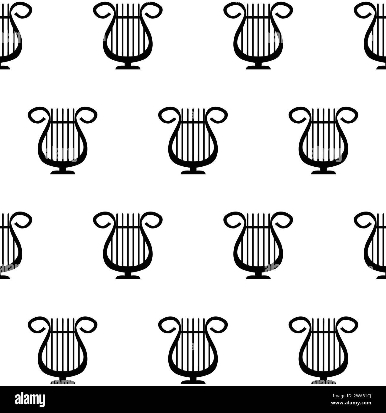 Harp art Stock Vector Images - Alamy