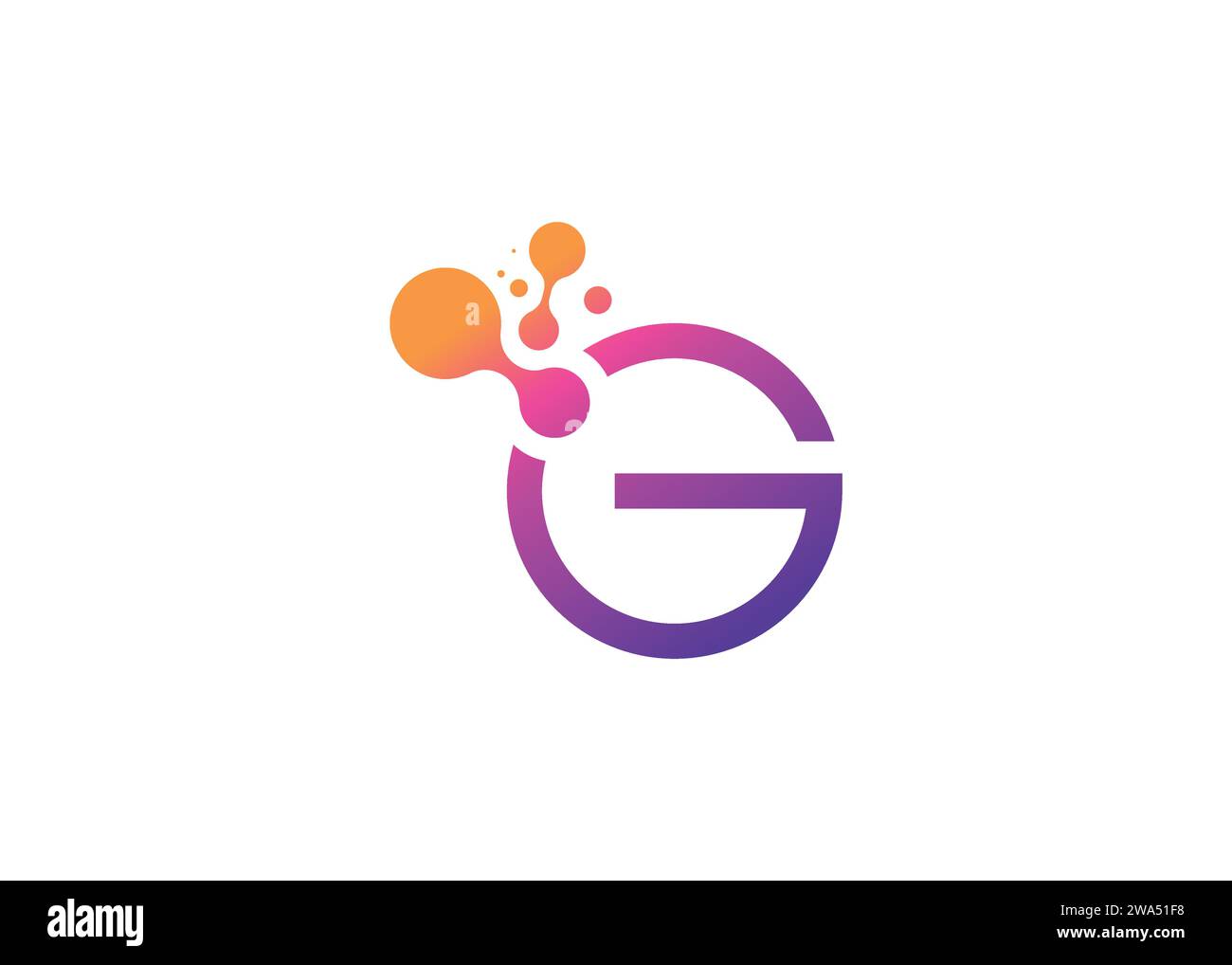 Letter G Technology vector monogram logo design template. Letter G ...