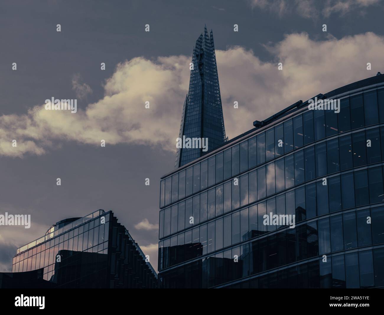 The Shard and More London Riverside Buildings, South Bank, South London ...