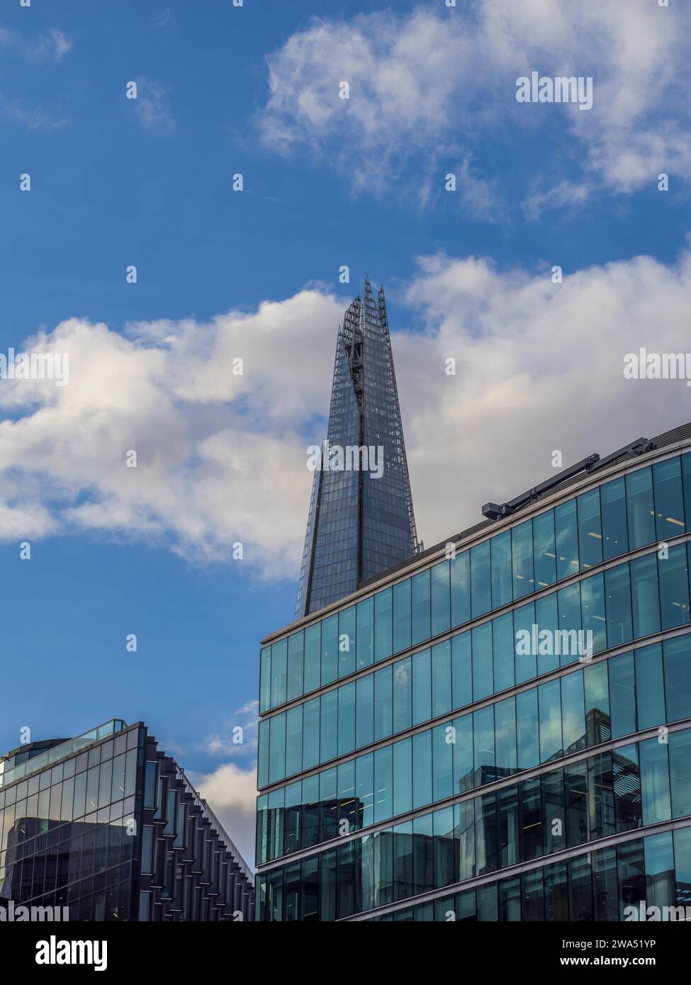 The Shard and More London Riverside Buildings, South Bank, South London ...