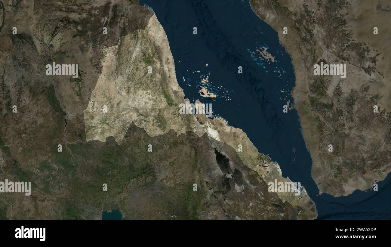 Map satellite geography eritrea hi-res stock photography and images - Alamy