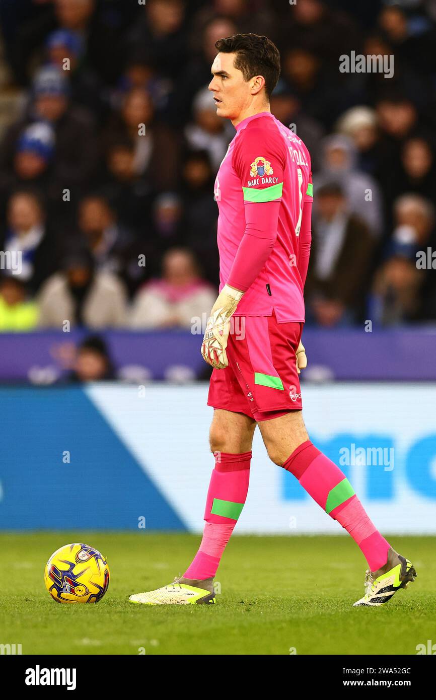 Leicester, UK. 01st Jan, 2024. Huddersfield Town Goalkeeper Lee ...