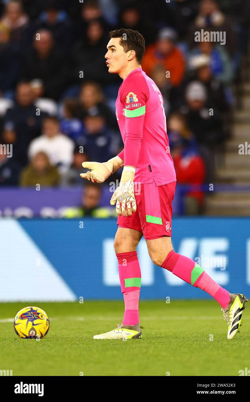 Leicester, UK. 01st Jan, 2024. Huddersfield Town Goalkeeper Lee ...