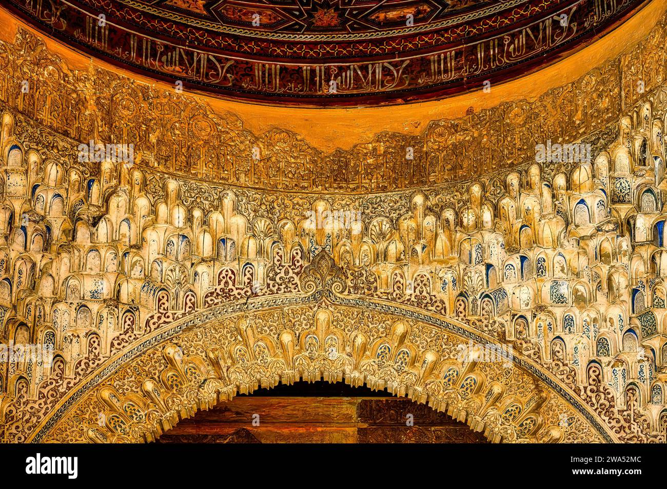 Architecture Alhambra Palace and Fortress Complex, Granada, Spain Stock ...