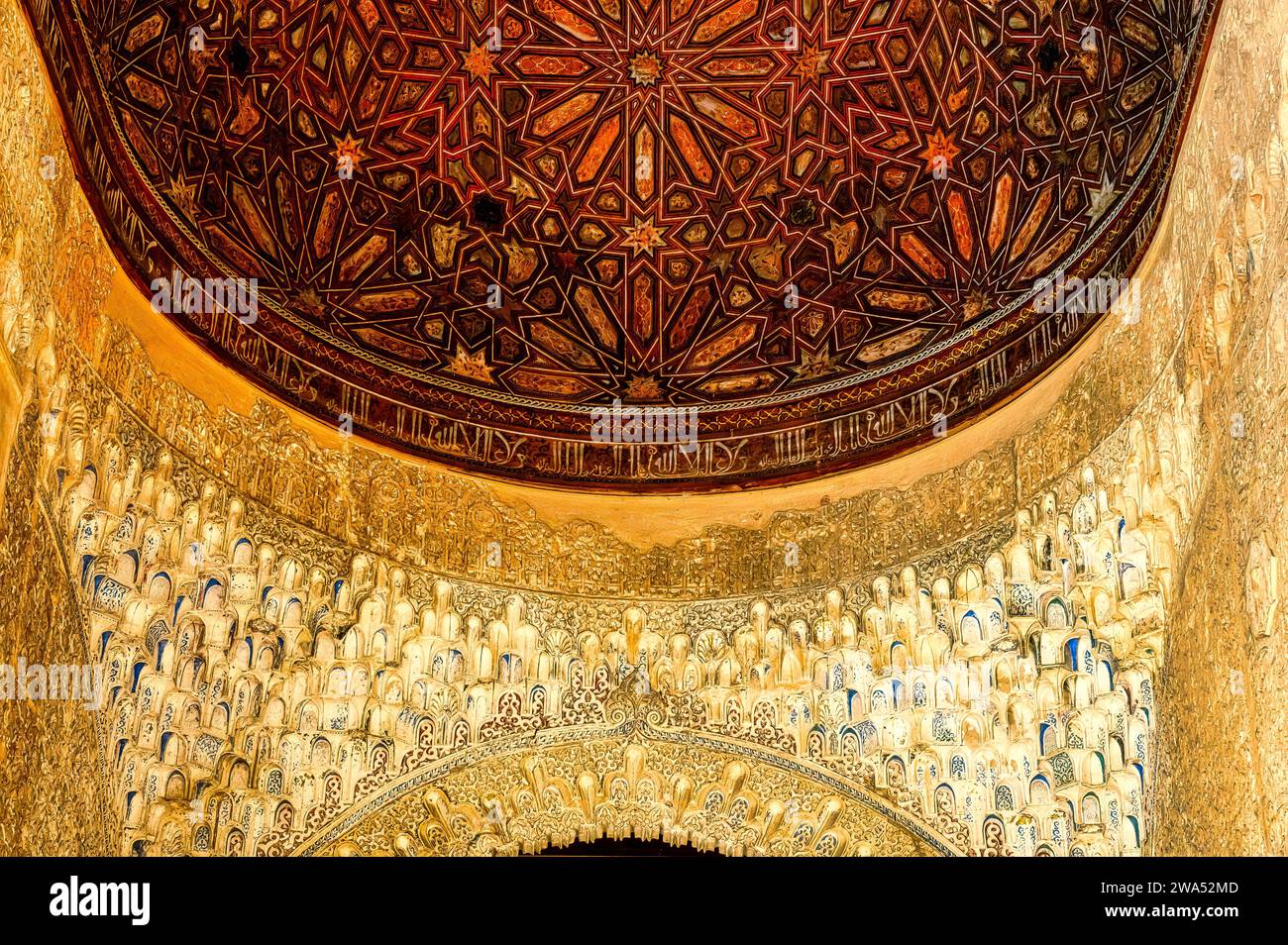 Architecture Alhambra Palace and Fortress Complex, Granada, Spain Stock ...