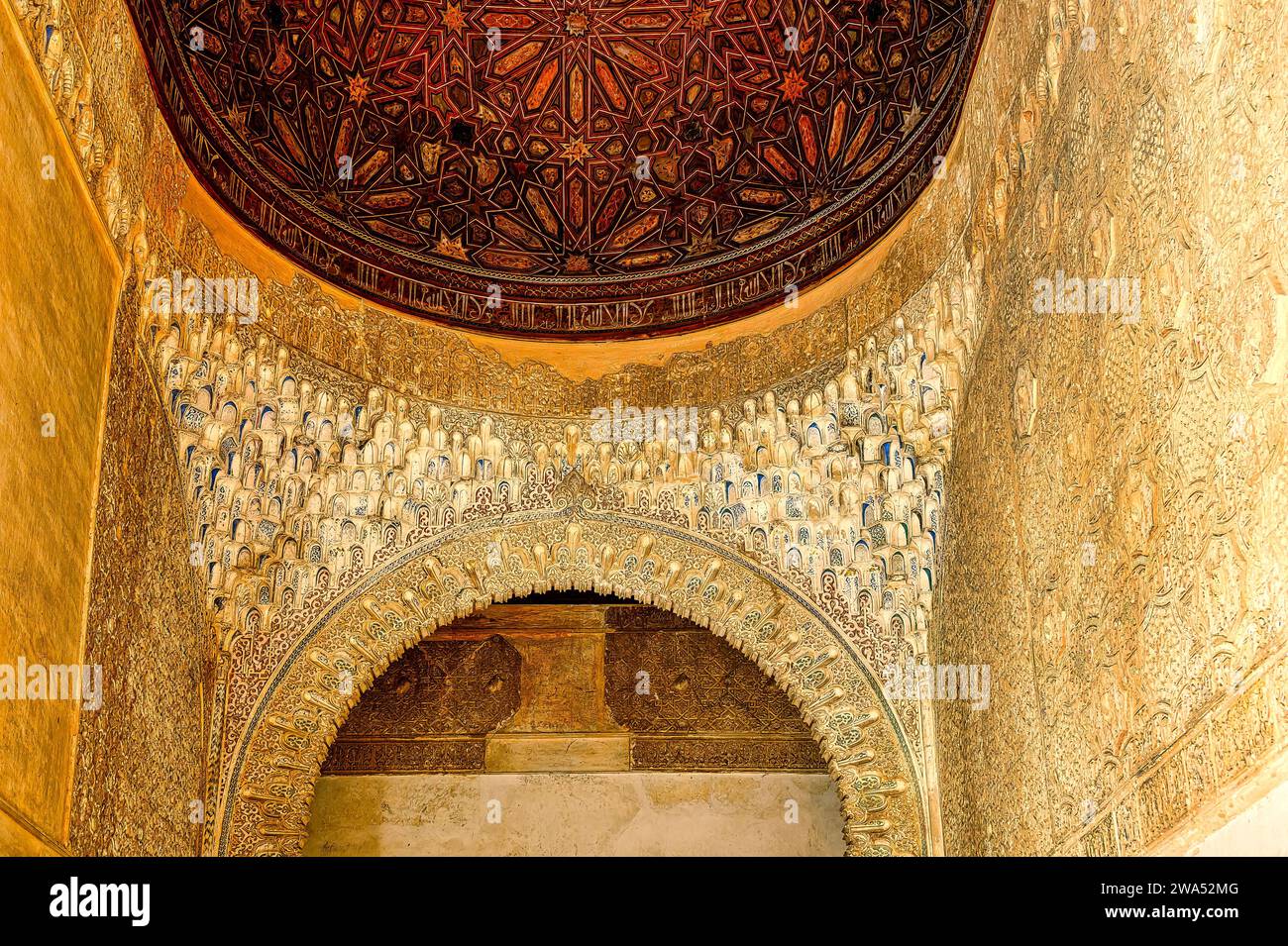 Architecture Alhambra Palace and Fortress Complex, Granada, Spain Stock ...