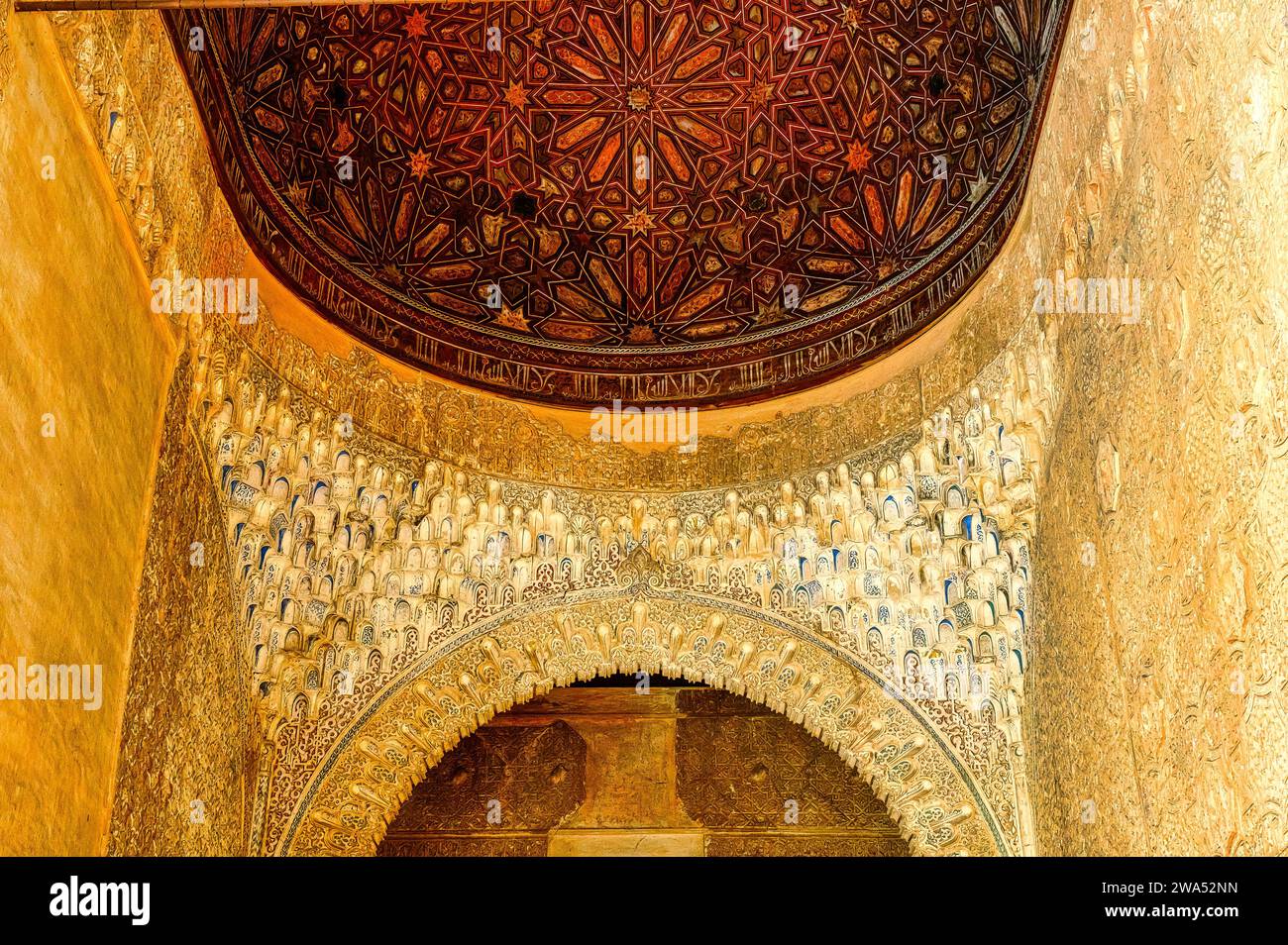 Architecture Alhambra Palace and Fortress Complex, Granada, Spain Stock ...