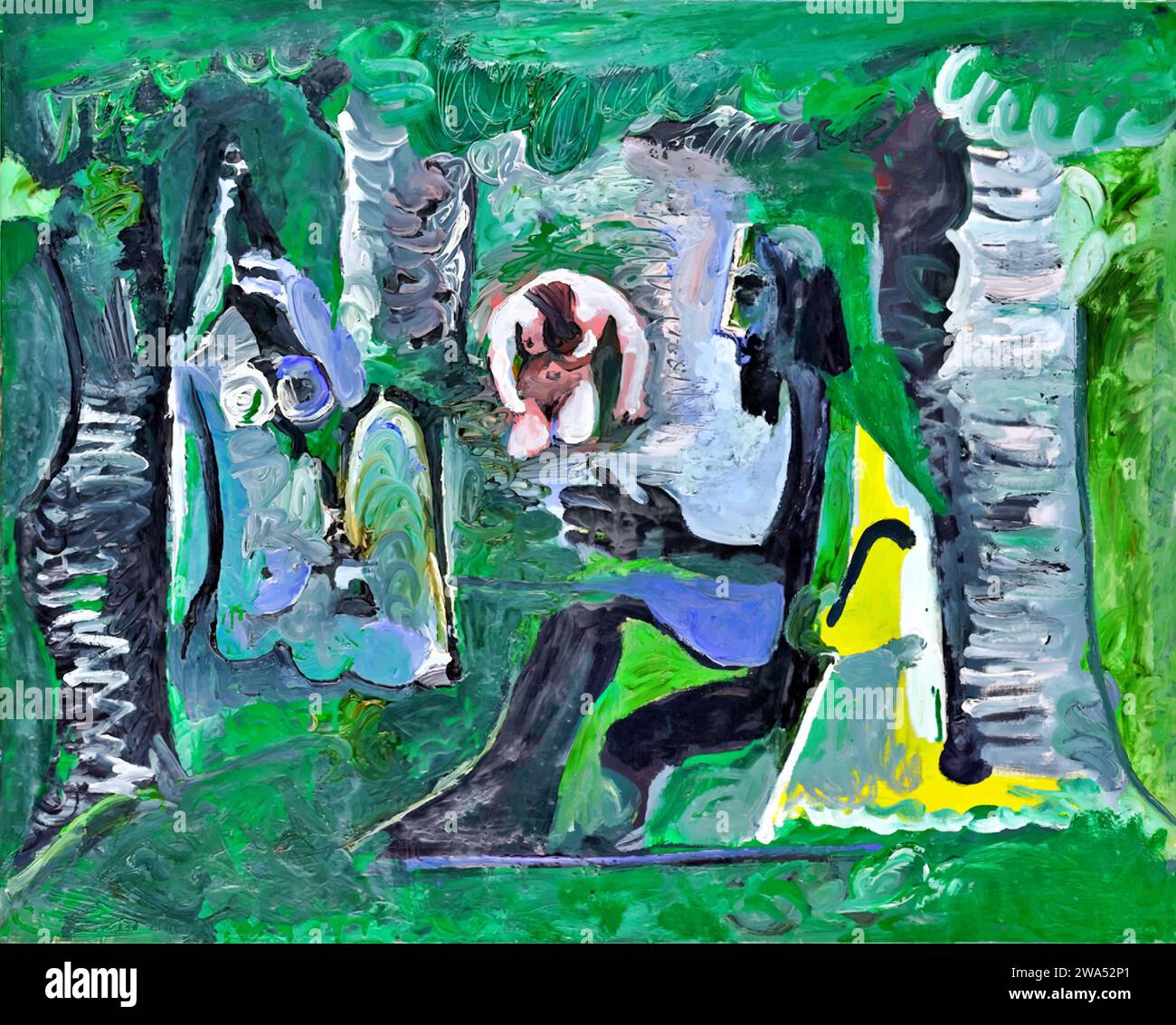 Le Dejeuner sur l'herbe d'apres Manet 1961 (Painting) by Artist Picasso ...