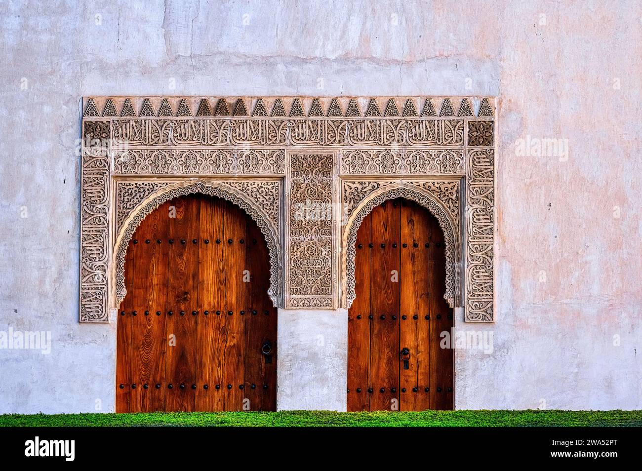 Architecture Alhambra Palace and Fortress Complex, Granada, Spain Stock ...