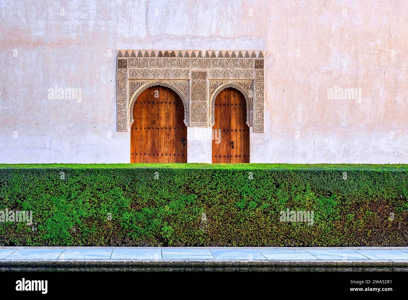 Architecture Alhambra Palace and Fortress Complex, Granada, Spain Stock ...