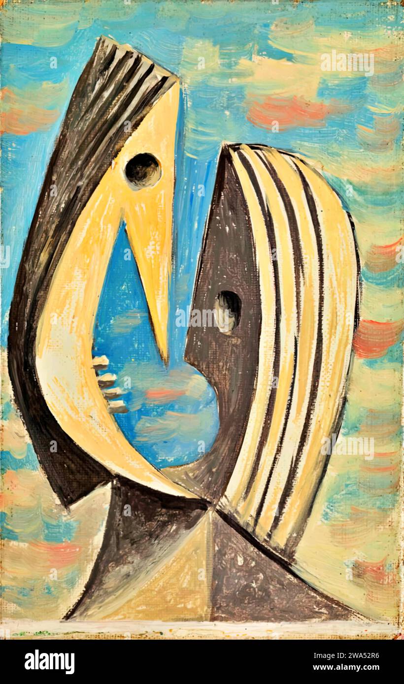 The Kiss 'Le Baiser' 1929 (Painting) by Artist Picasso, Pablo (1881 ...