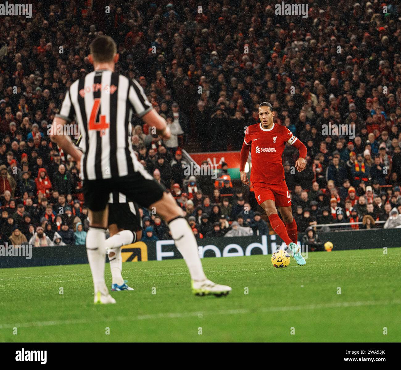 LIVERPOOL, ENGLAND - JANUARY 01: Virgil Van Dyke, Captain of Liverpool ...