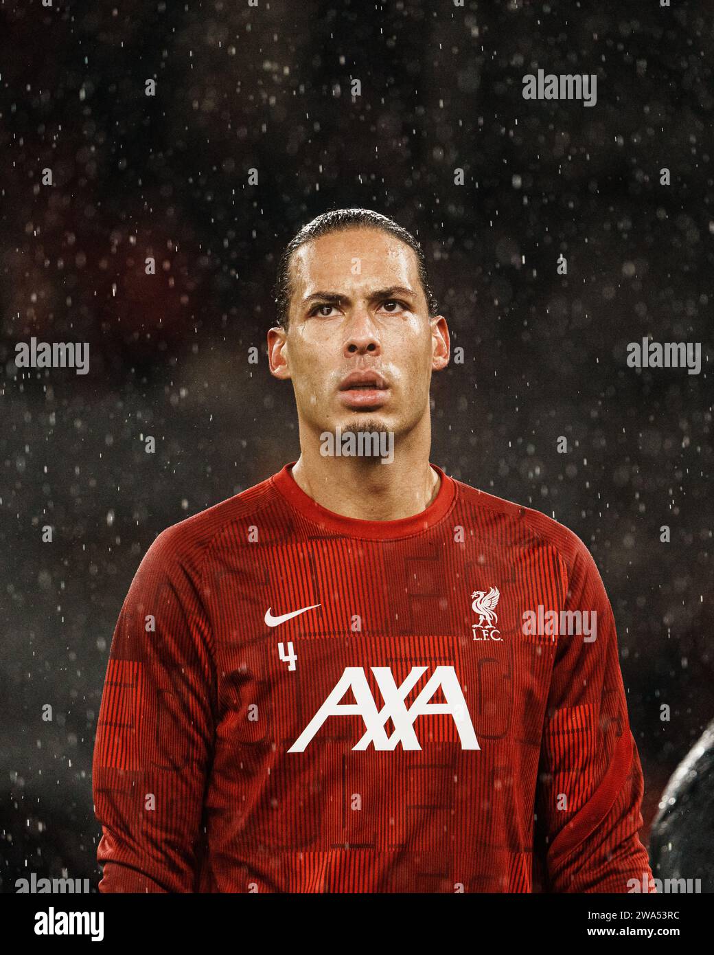 LIVERPOOL, ENGLAND - JANUARY 01: Virgil Van Dyke, Captain of Liverpool ...