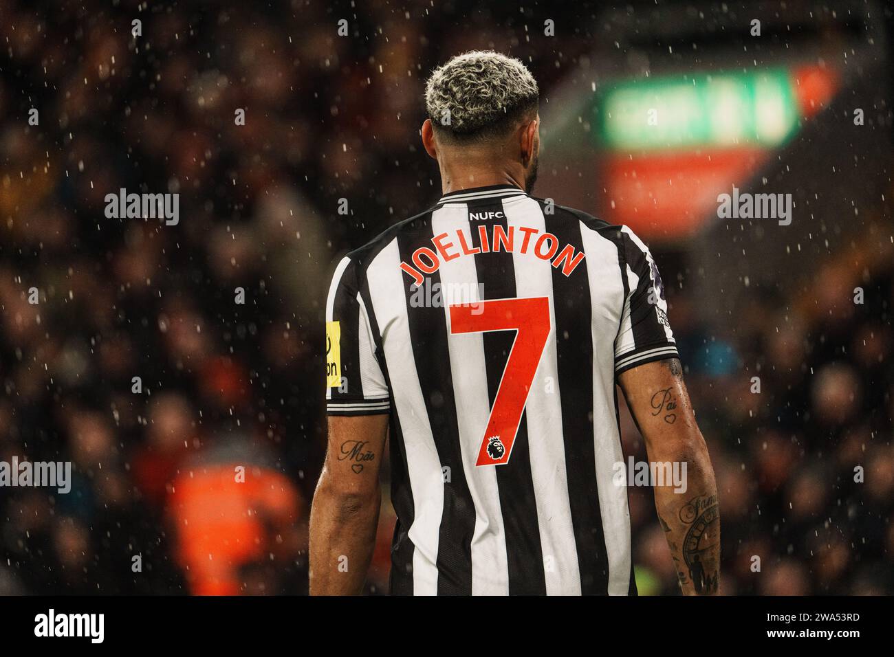 LIVERPOOL, ENGLAND - JANUARY 01: Joelinton of Newcastle during the ...