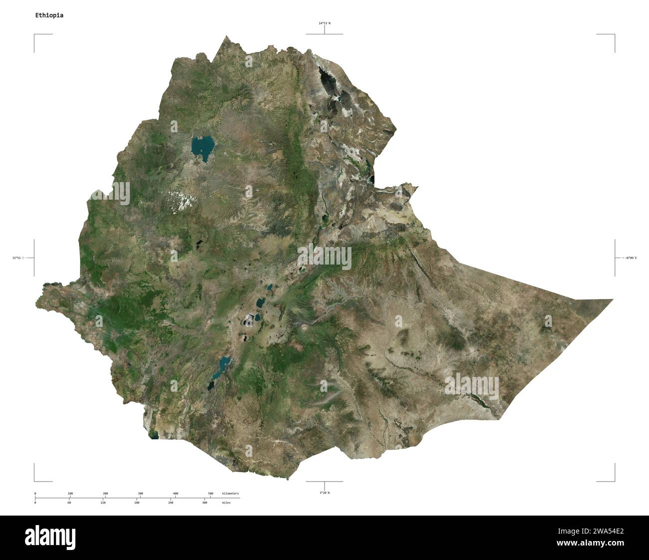 ethiopian map satellite