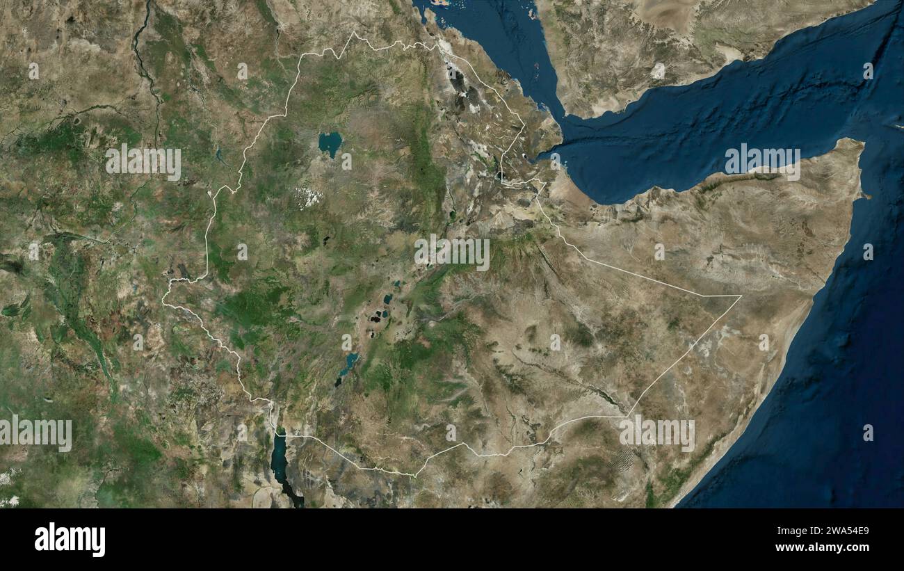 ethiopian map satellite