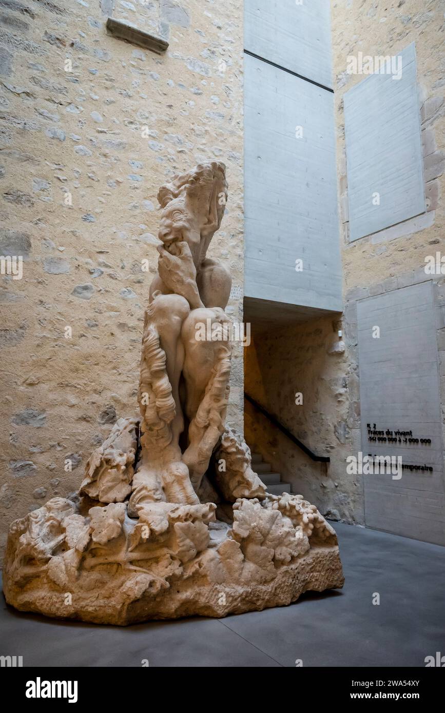 Faun Sculpture by Paul Dardé, Lodeve Museum, Lodève, a town in ...