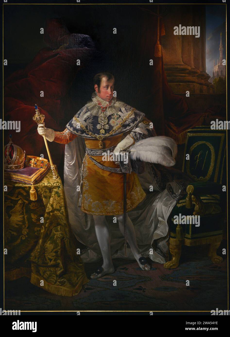 Ferdinand I of Austria (1793-1875). Emperor of Austria (1835-1848) as ...