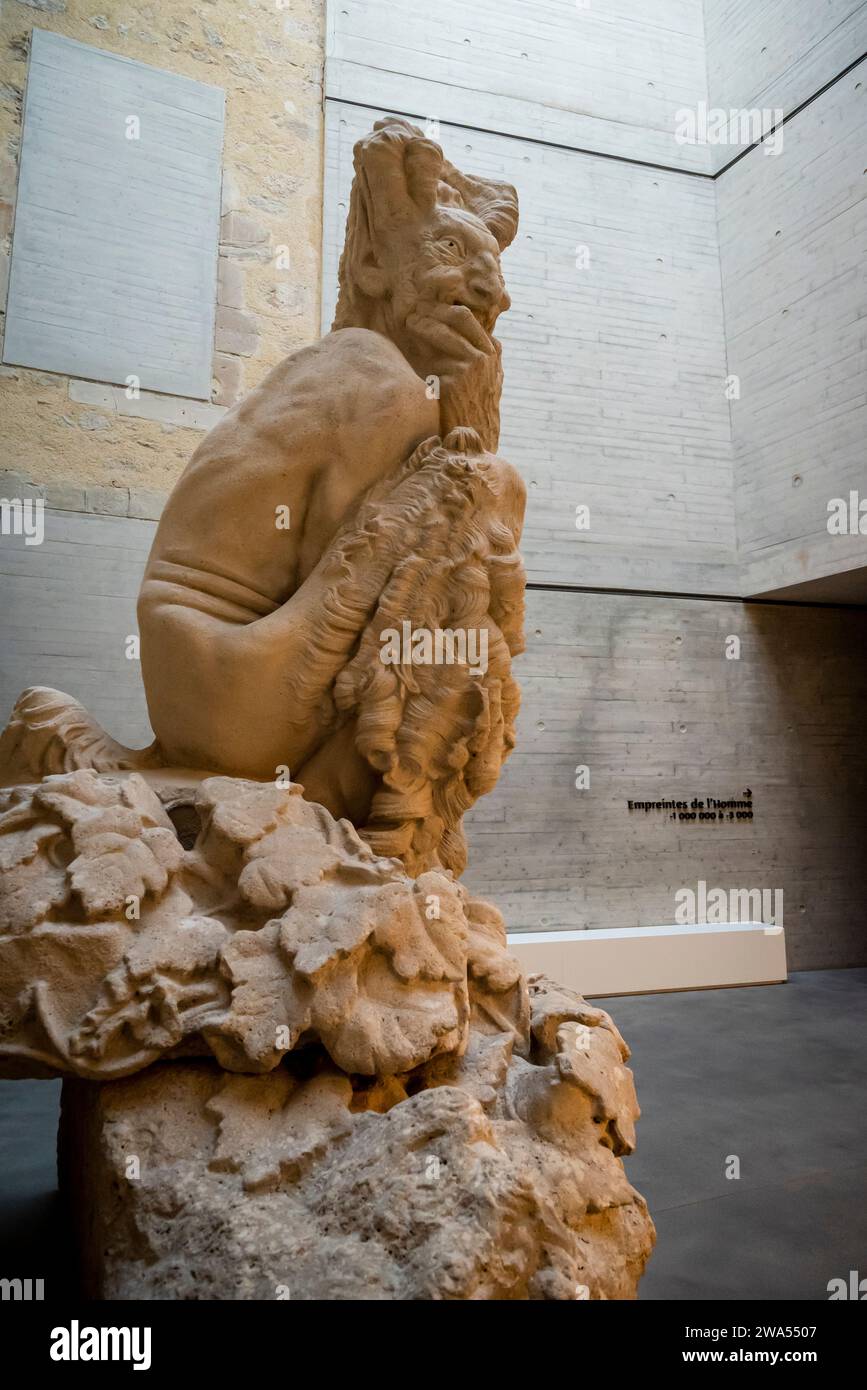 Faun Sculpture by Paul Dardé, Lodeve Museum, Lodève, a town in ...