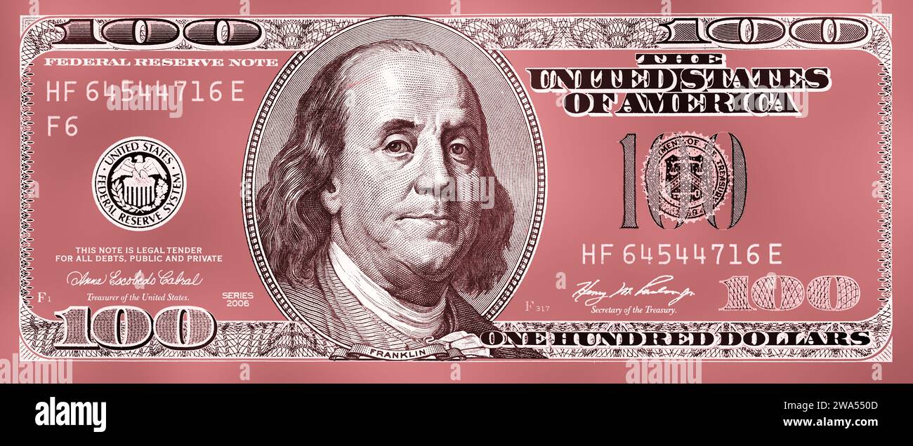 US 100 dollar banknote Stock Photo - Alamy