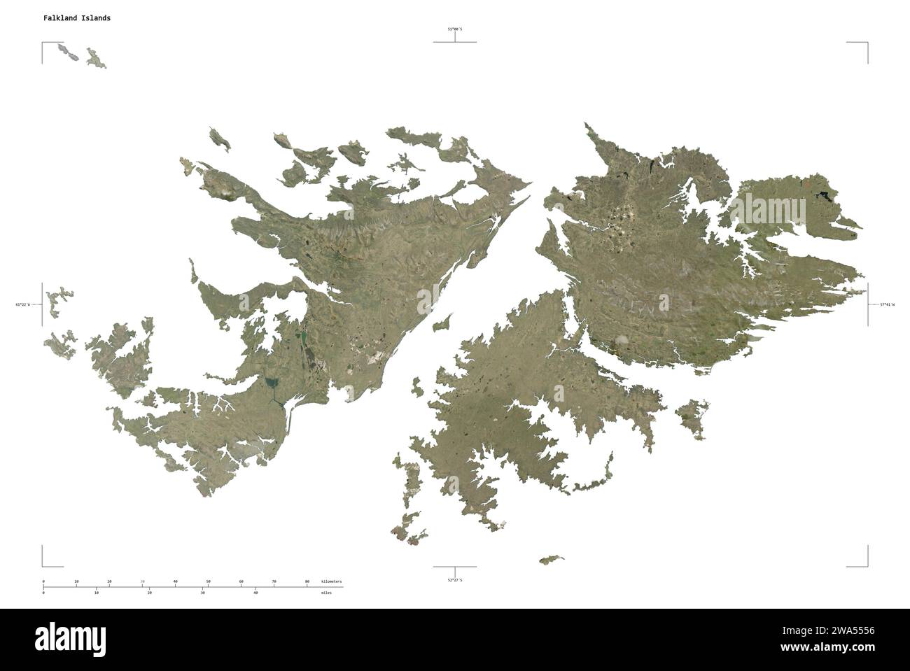 Map of the falkland islands hi-res stock photography and images - Alamy