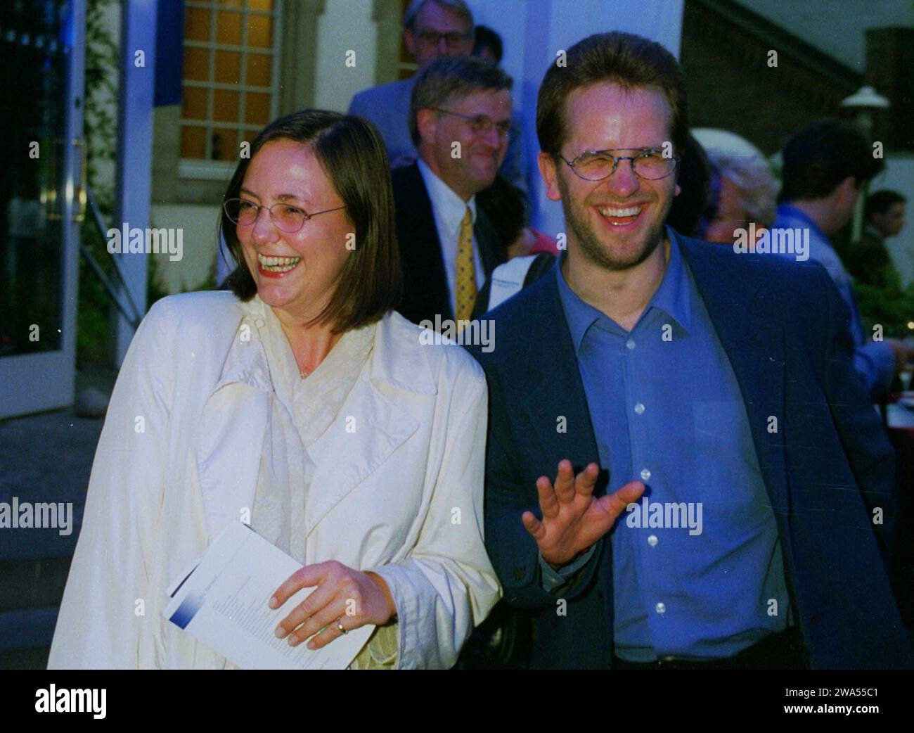 Abschlussparty des ARD Studio Bonn mit dabei: Grünen Politikerin Angelika Beer und Klaus ...