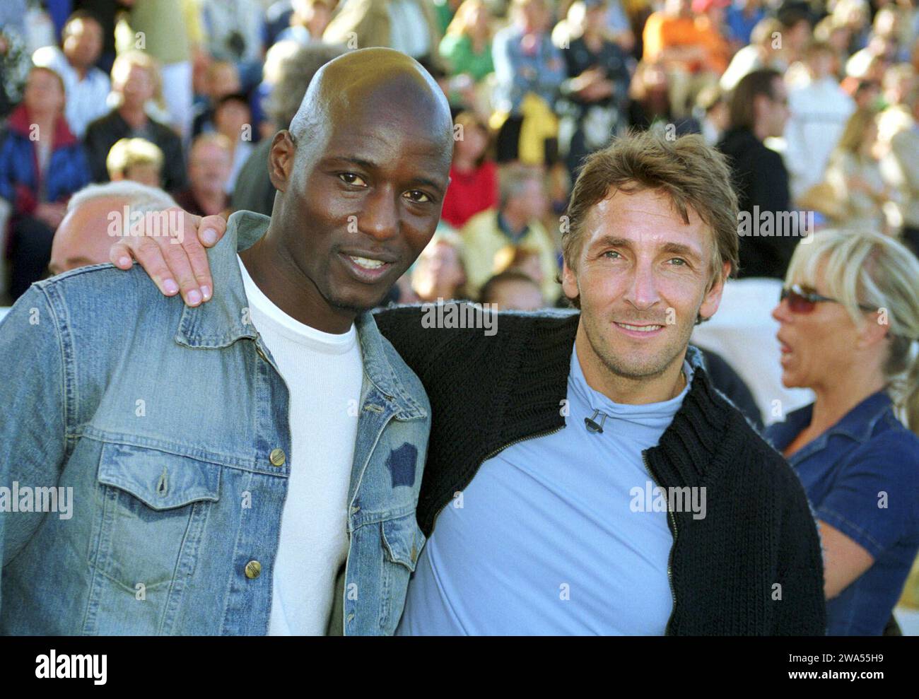 Anthony Baffoe, bekannter Fussballer aus Ghana und Schauspieler Mark ...