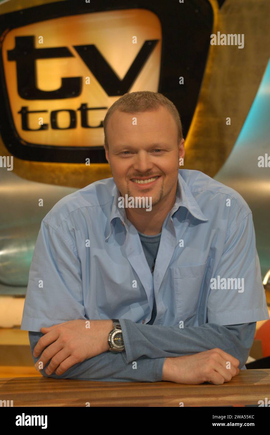 Porträt vom Moderator Stefan Raab in seiner Fernsehsendung tv total am ...