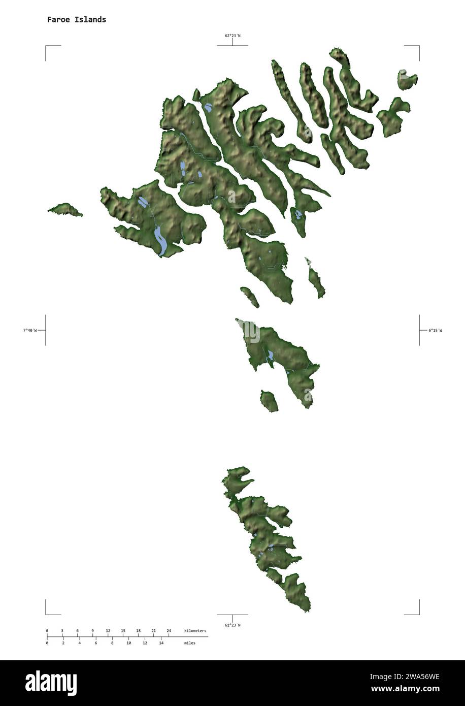 Shape of a Pale colored elevation map with lakes and rivers of the ...
