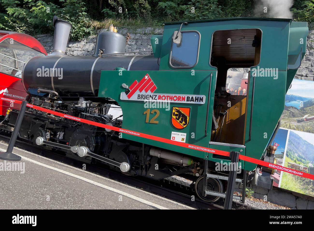 Brienz Rothorn steam railway, locomotive number 12, Brienz Rothorn ...