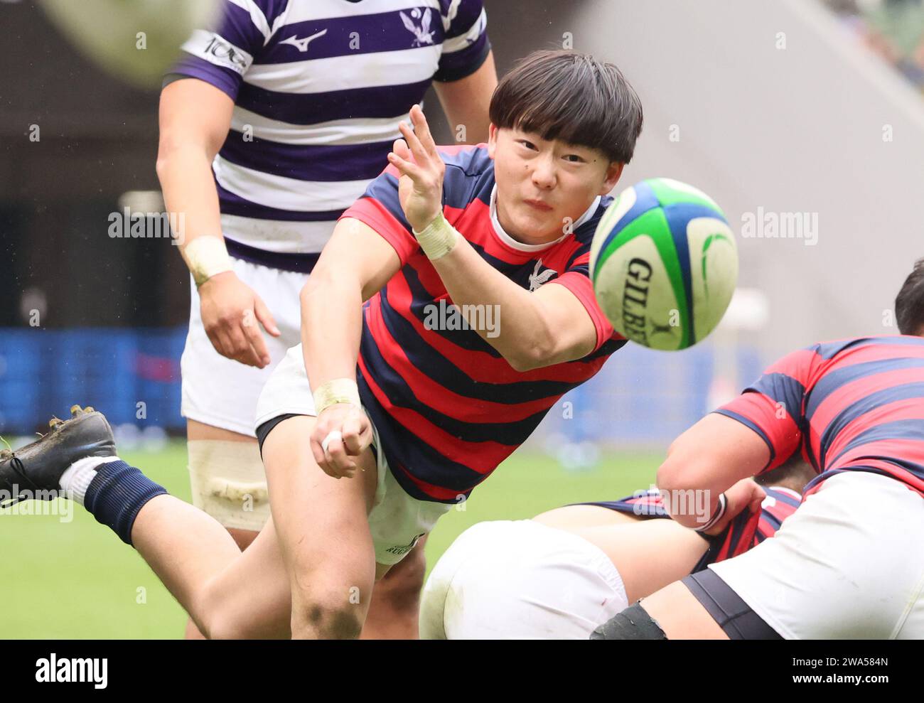 Tokyo, Japan. 2nd Jan, 2024. Kyoto Sangyo University scrum half Asahi ...