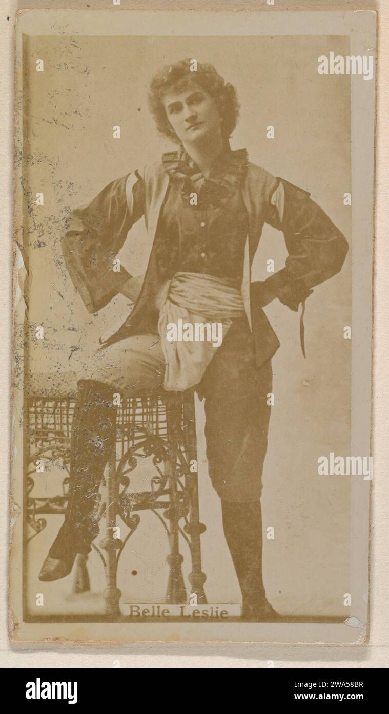 Belle Leslie, from the Actresses series (N245) issued by Kinney ...