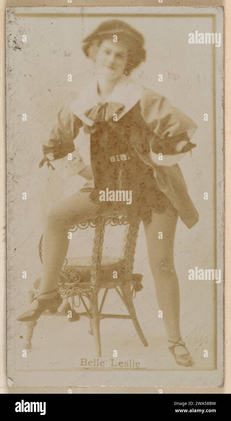 Belle Leslie, from the Actresses series (N245) issued by Kinney ...
