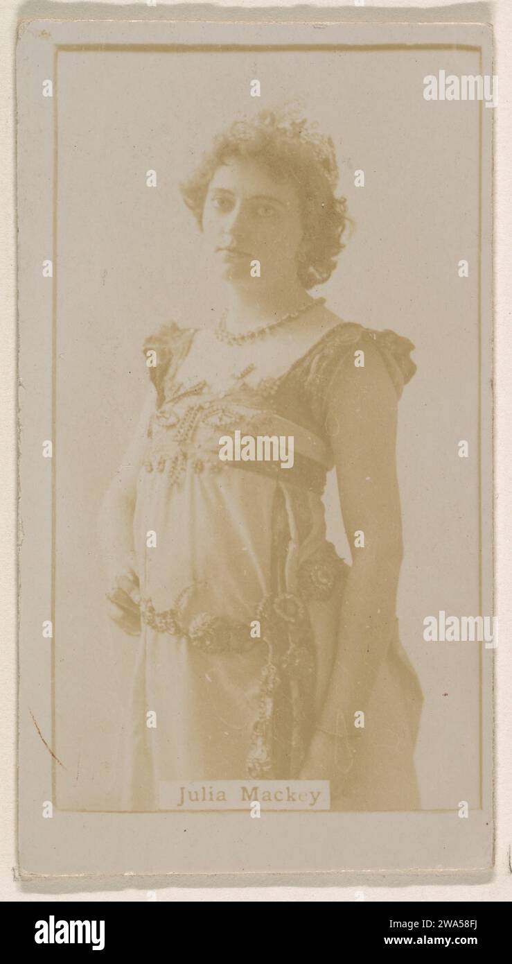 Julia Mackey, from the Actresses series (N245) issued by Kinney ...