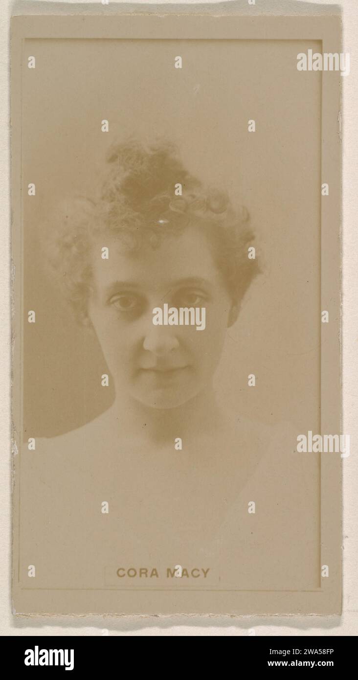 Cora Macy, from the Actresses series (N245) issued by Kinney Brothers ...