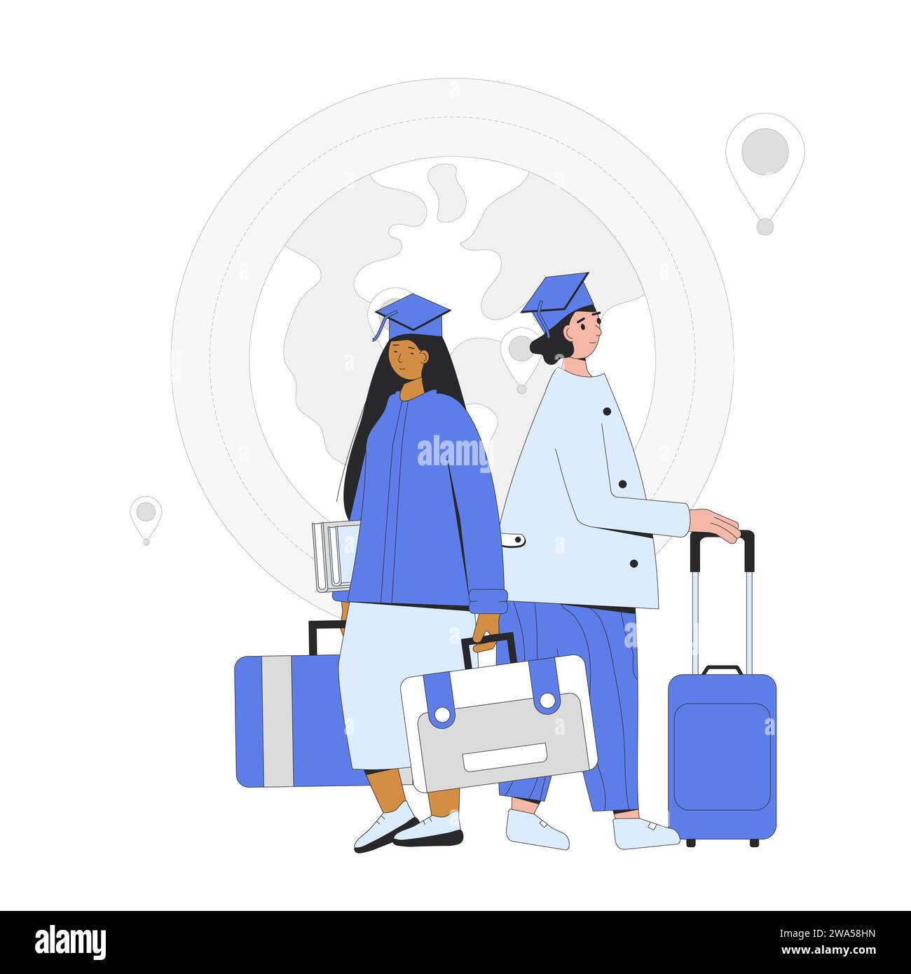 Brain drain. International exchange student. Graduate immigration trajectory. Brain drain. Study ...