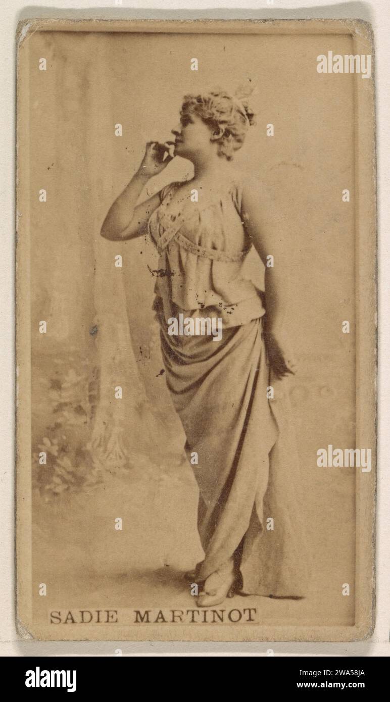 Sadie Martinot, from the Actresses series (N245) issued by Kinney ...