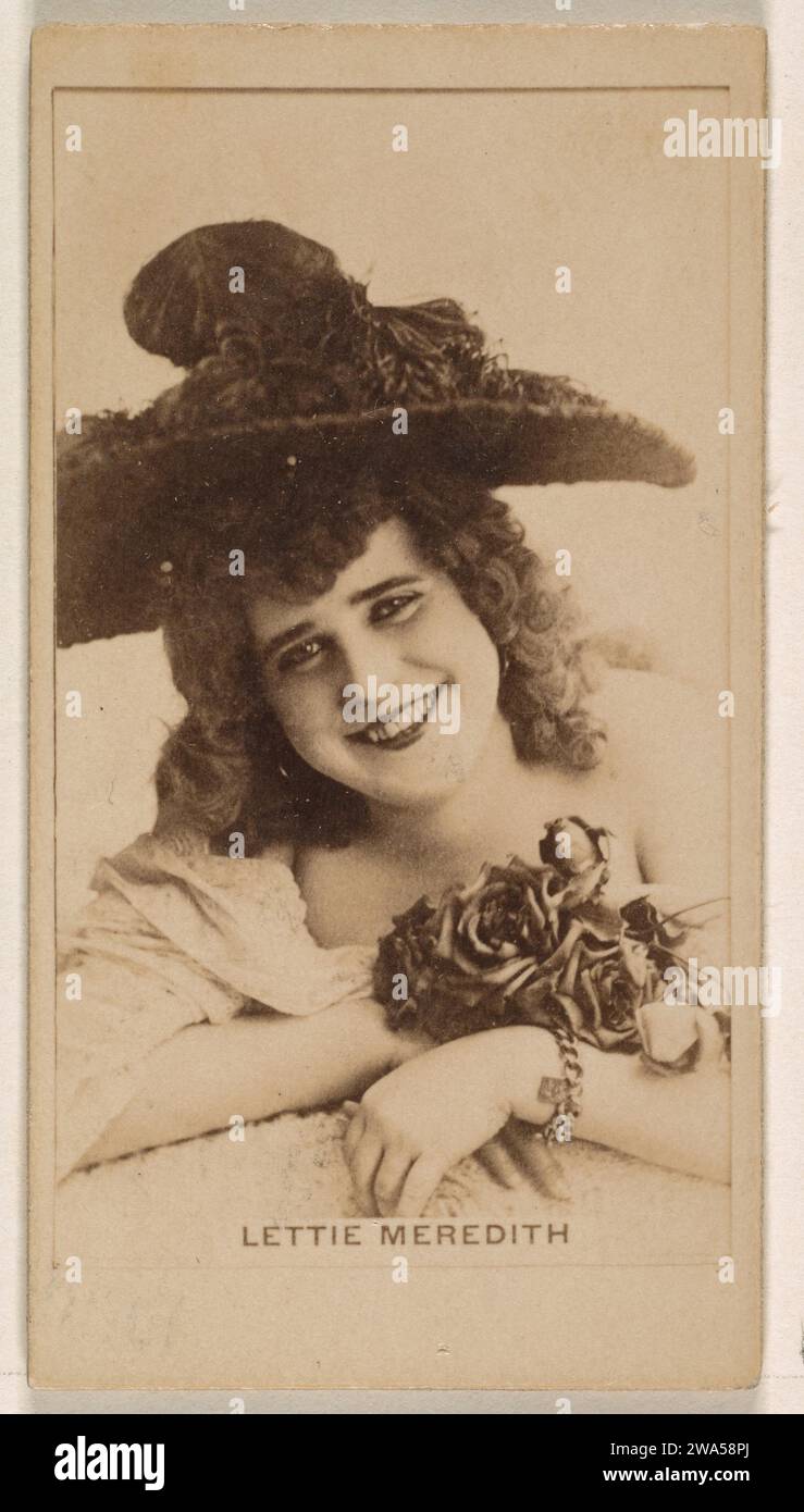 Lettie Meredith, from the Actresses series (N245) issued by Kinney ...