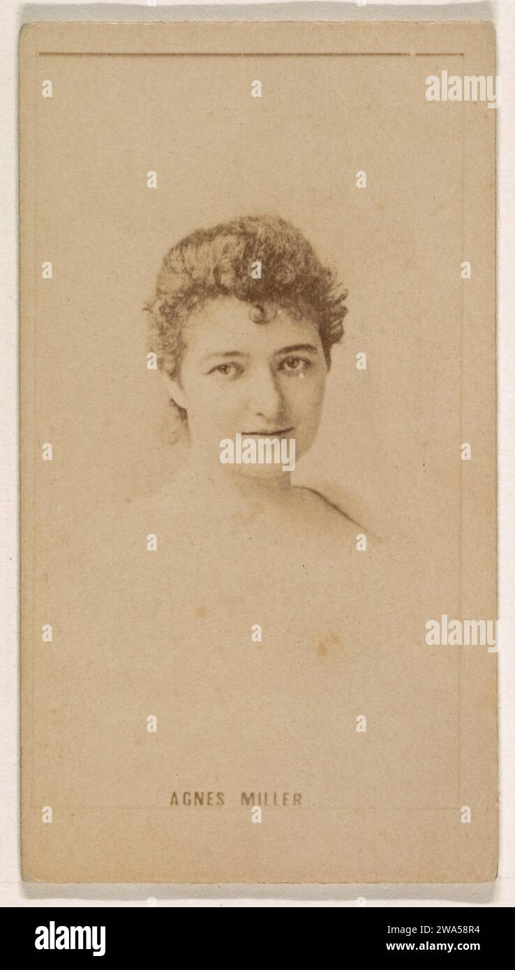 Agnes Miller, from the Actresses series (N245) issued by Kinney ...