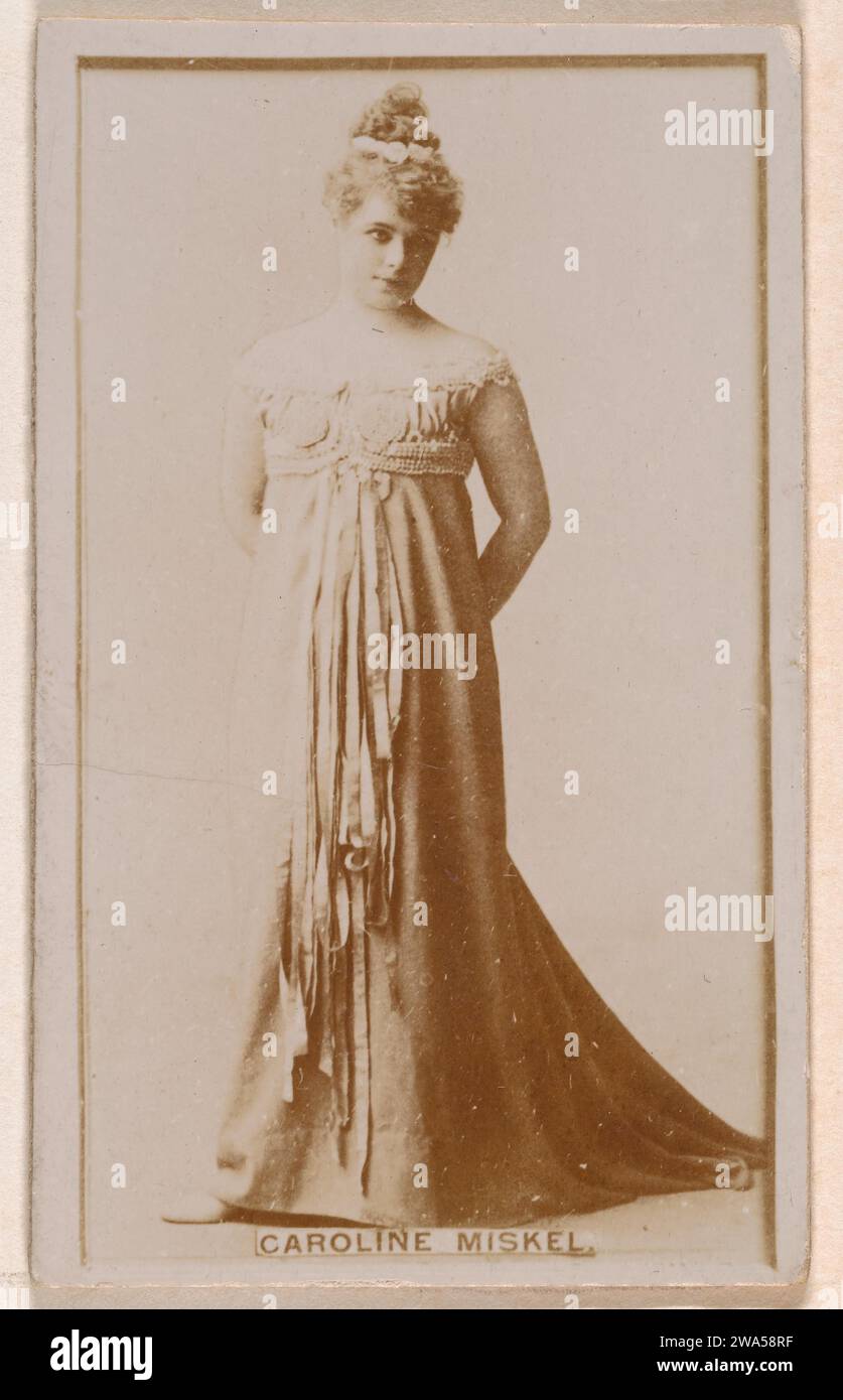 Caroline Miskel, from the Actresses series (N245) issued by Kinney ...