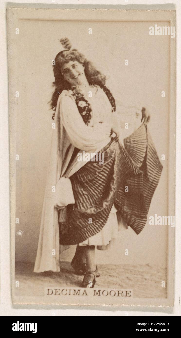 Decima Moore, from the Actresses series (N245) issued by Kinney ...